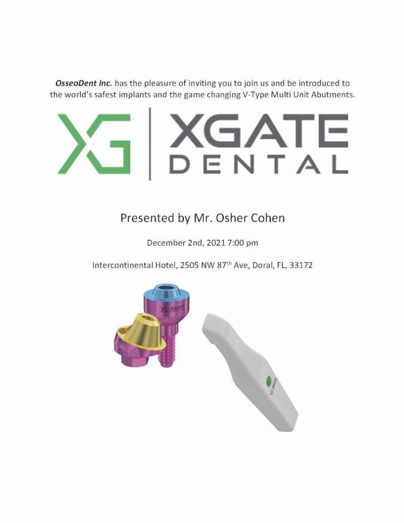 XGate Implants & Multi Unit Abutments – Miami – OsseoDent™